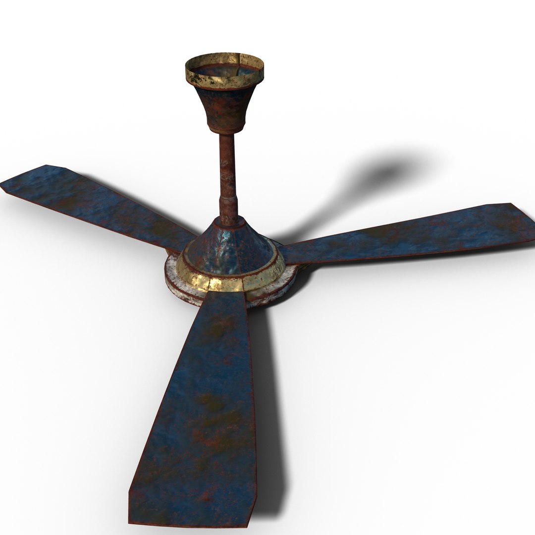 3D Ceiling Fan Rusty - TurboSquid 2087450