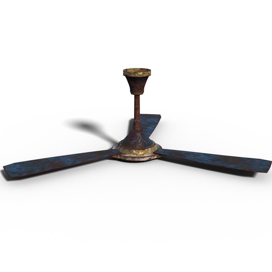 3D Ceiling Fan Rusty - TurboSquid 2087450