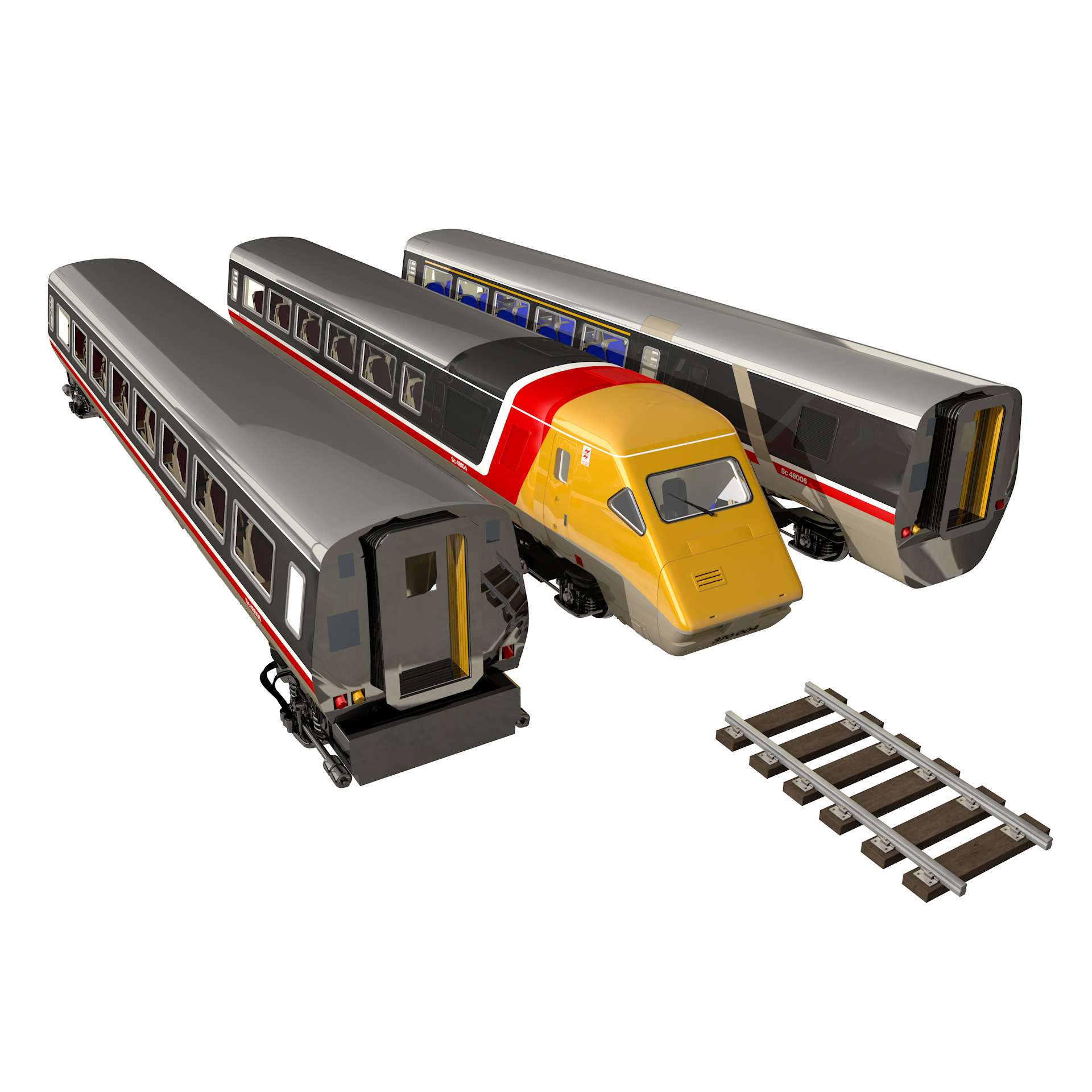 인터시티 영국 기차 클래스 370 APT 3D 모델 - TurboSquid 1850664