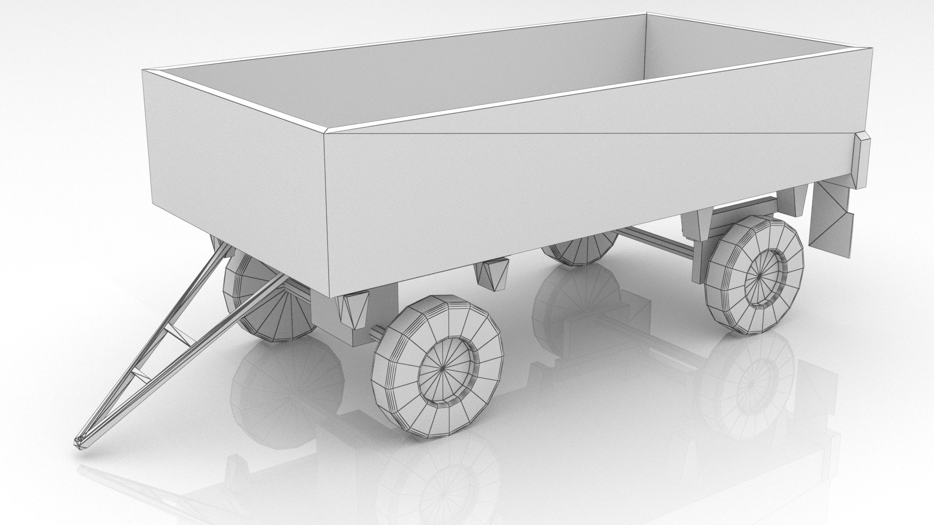 Grain Trailer 3D Model - TurboSquid 1931781