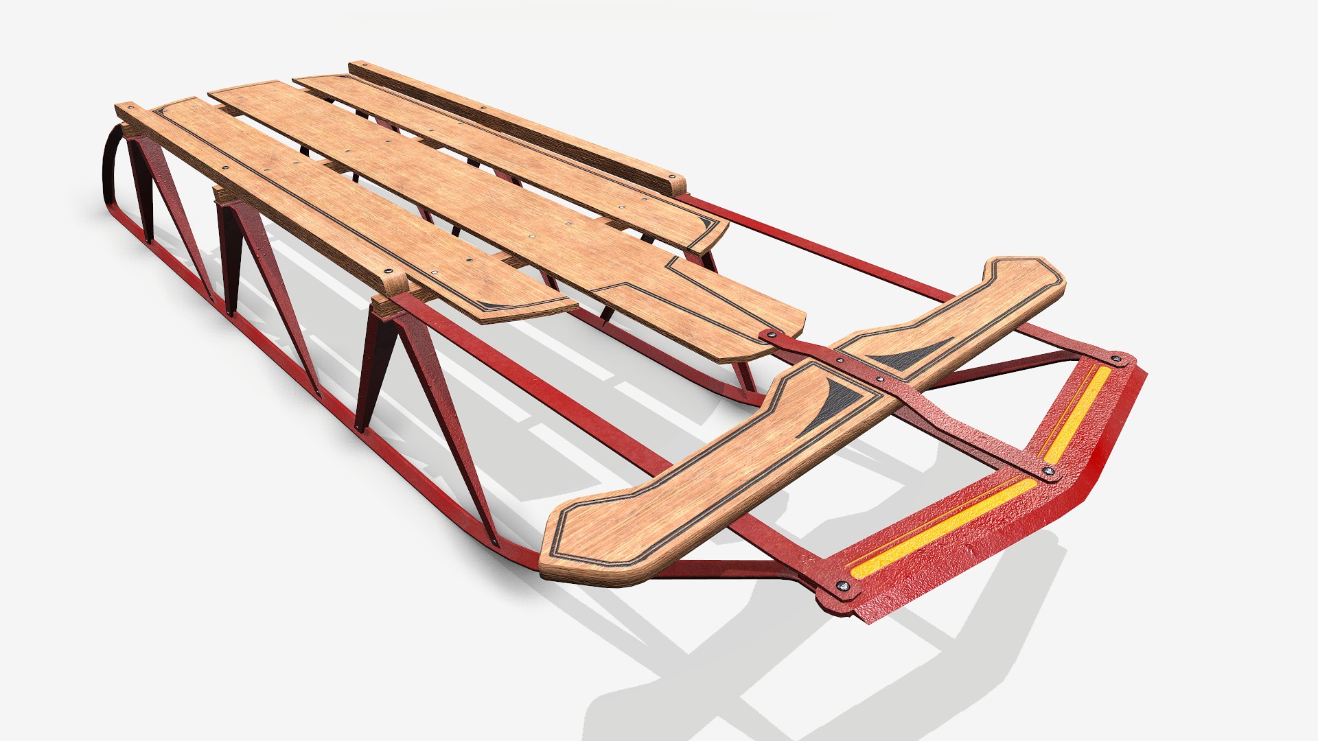 3D Snow Sled Model - TurboSquid 1993011