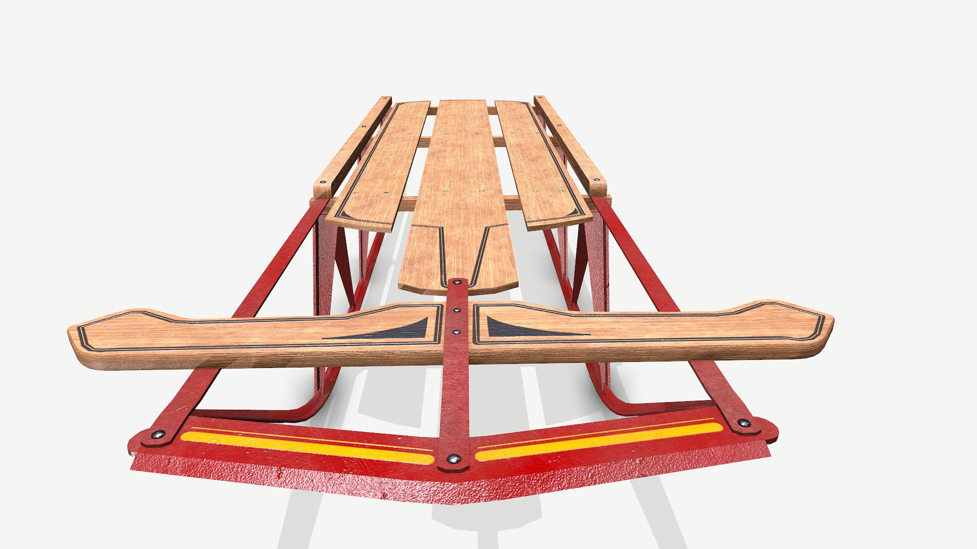 3D Snow Sled Model - TurboSquid 1993011