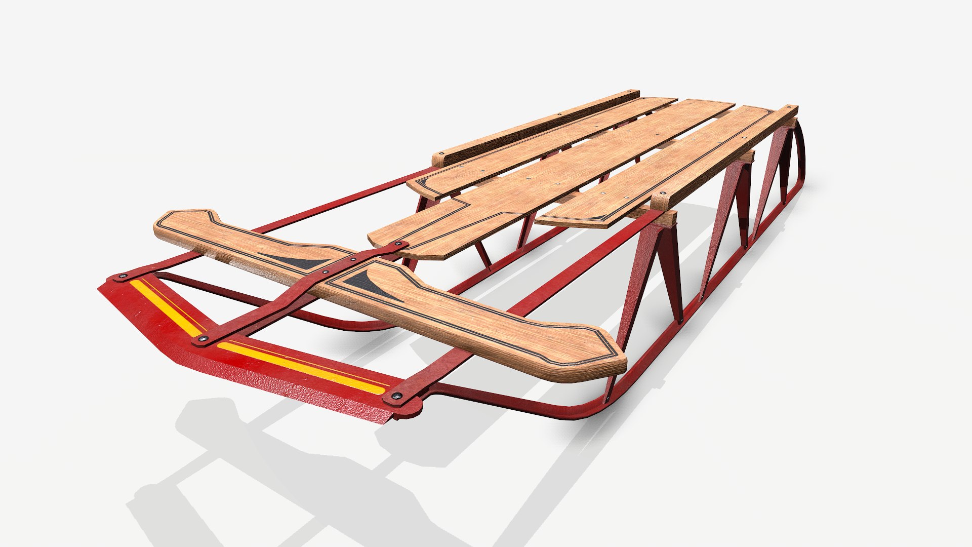 3D Snow Sled Model - TurboSquid 1993011