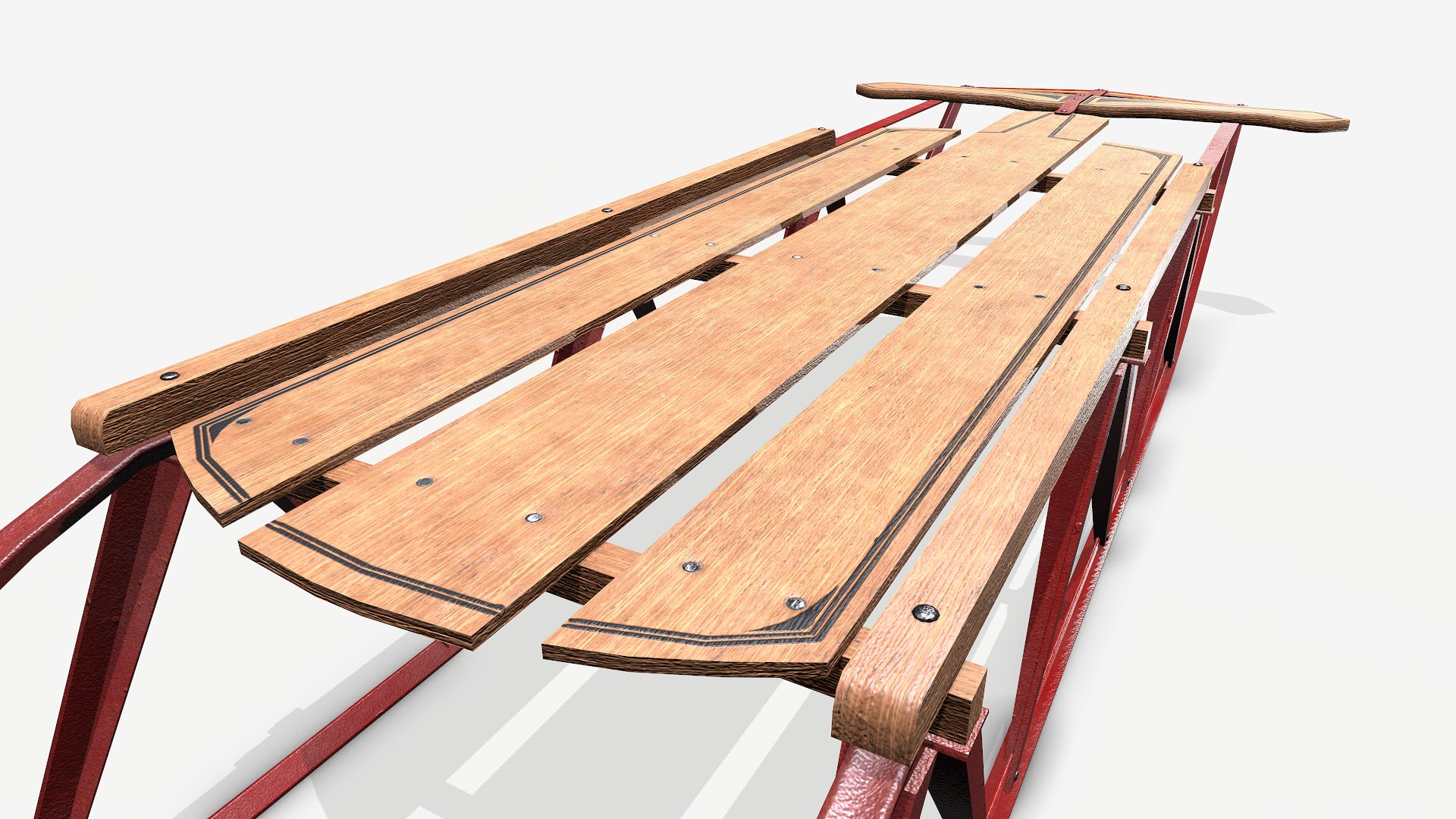 3D Snow Sled Model - TurboSquid 1993011