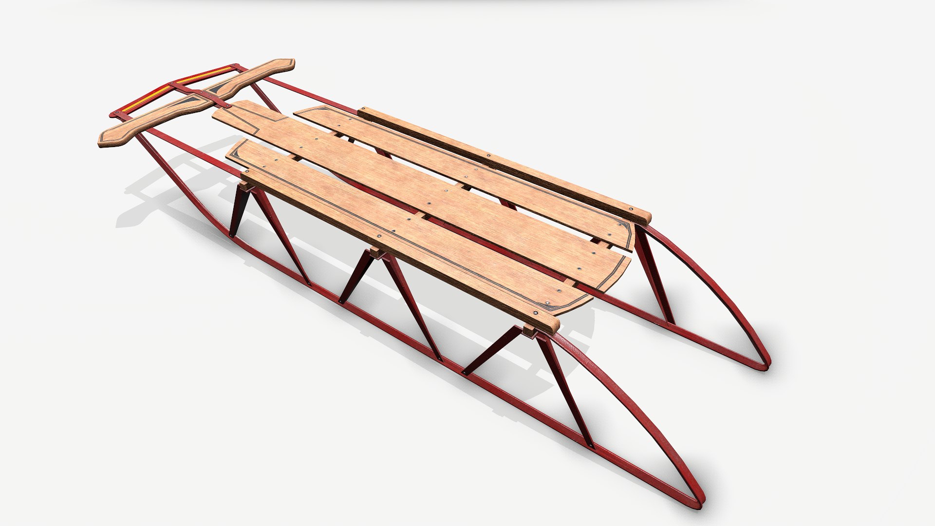 3D Snow Sled Model - TurboSquid 1993011