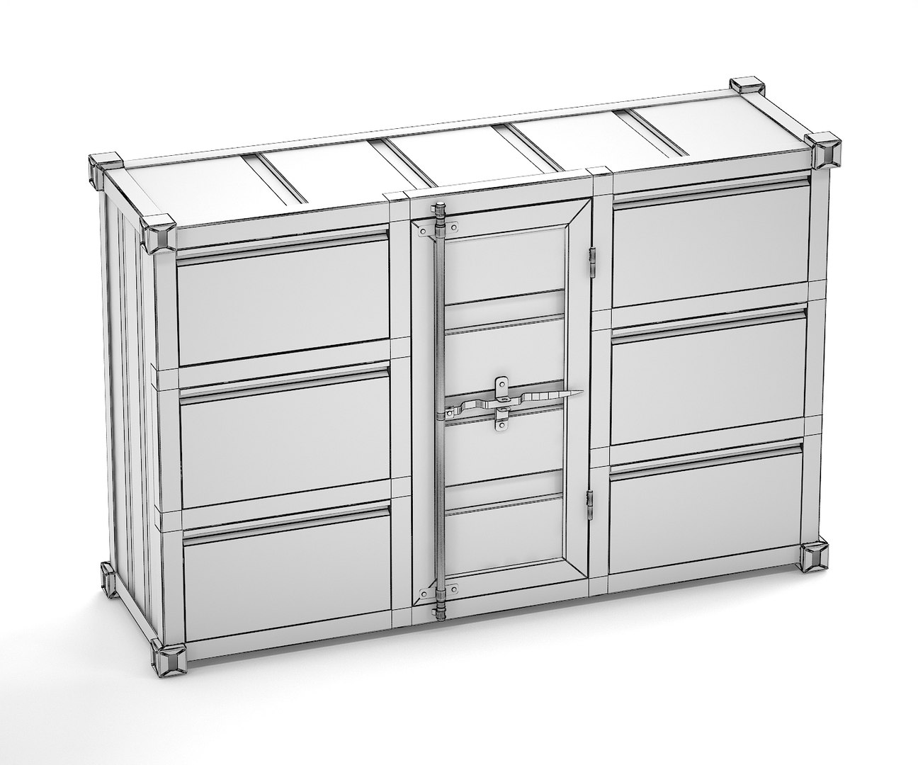 3d Model Of Sea Container Commode