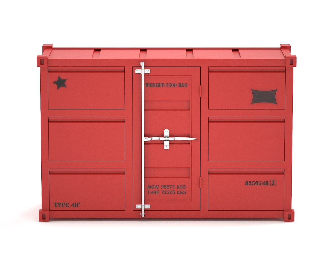 3d Model Of Sea Container Commode