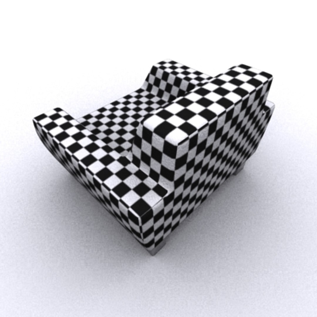 3d Model Unique Armchair