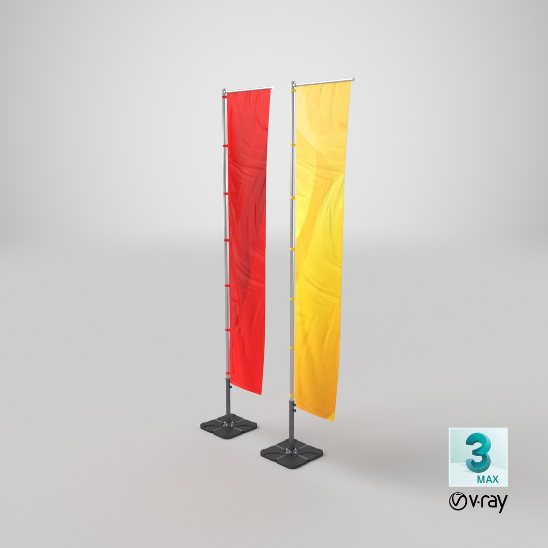 Flag Banner 3D - TurboSquid 1712043