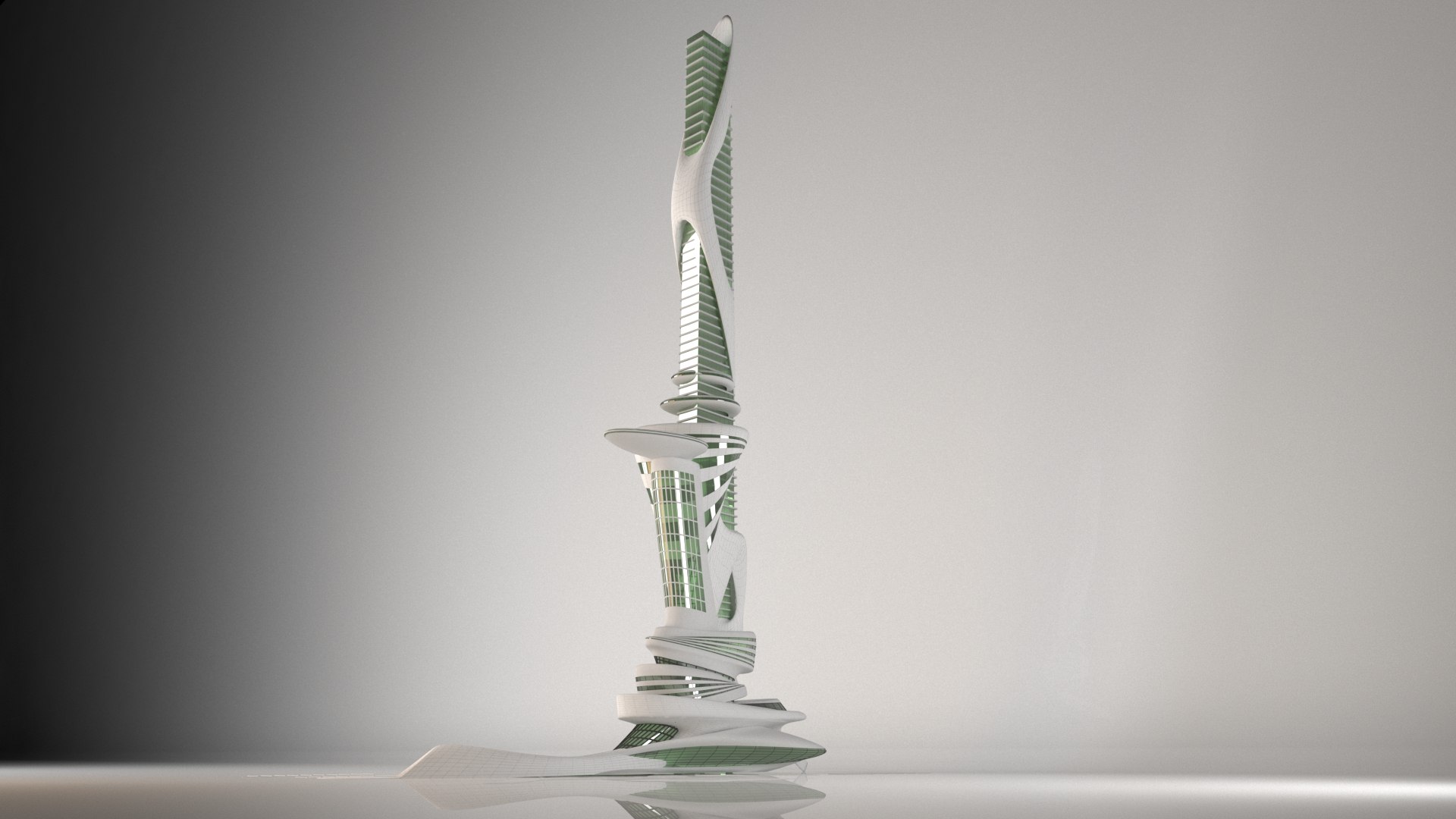 Organic Tower 3D Model - TurboSquid 2289255