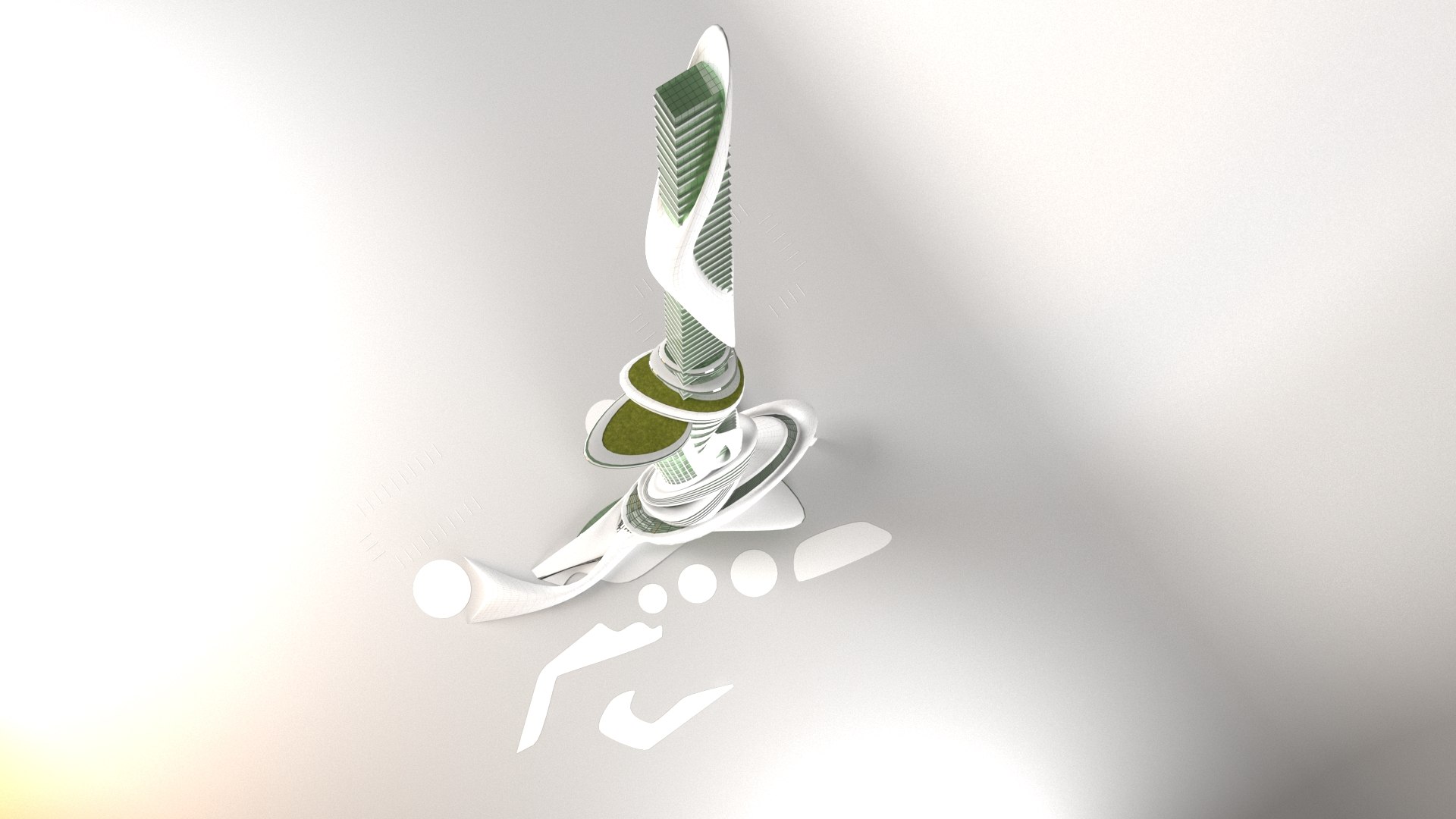 Organic Tower 3D Model - TurboSquid 2289255