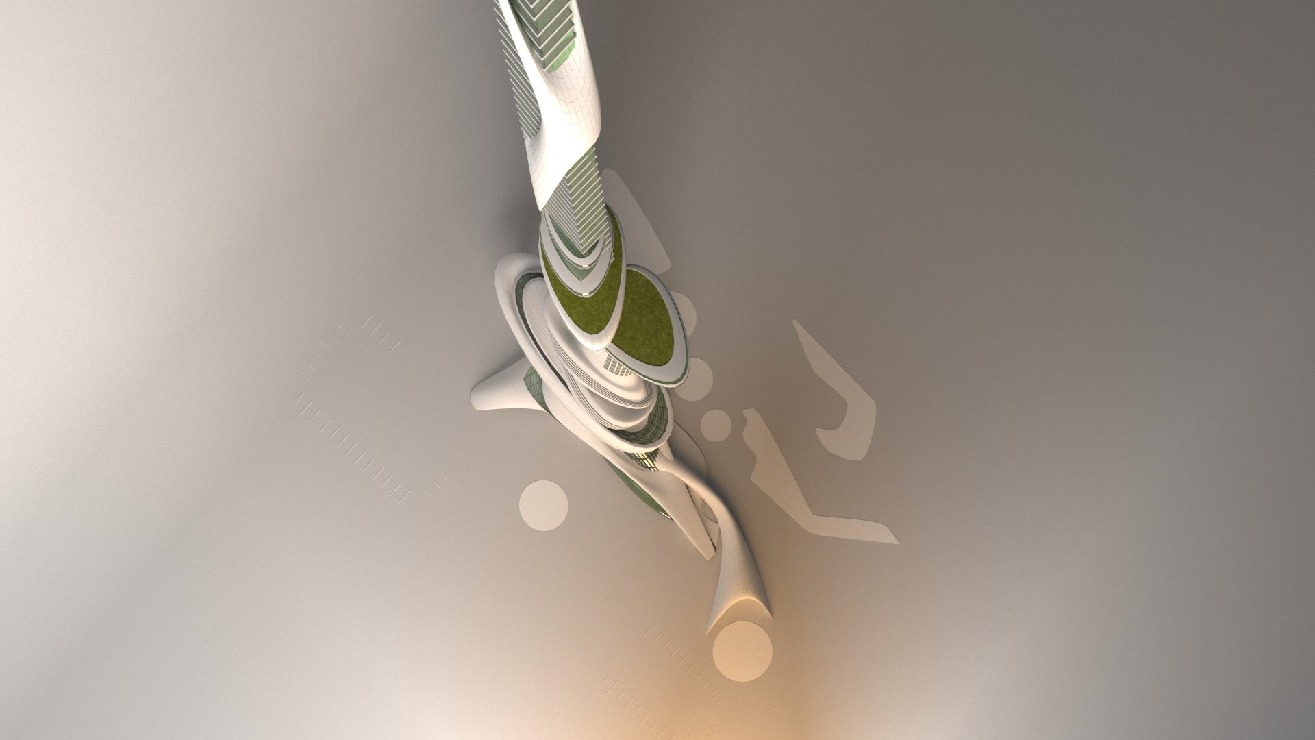 Organic Tower 3D Model - TurboSquid 2289255