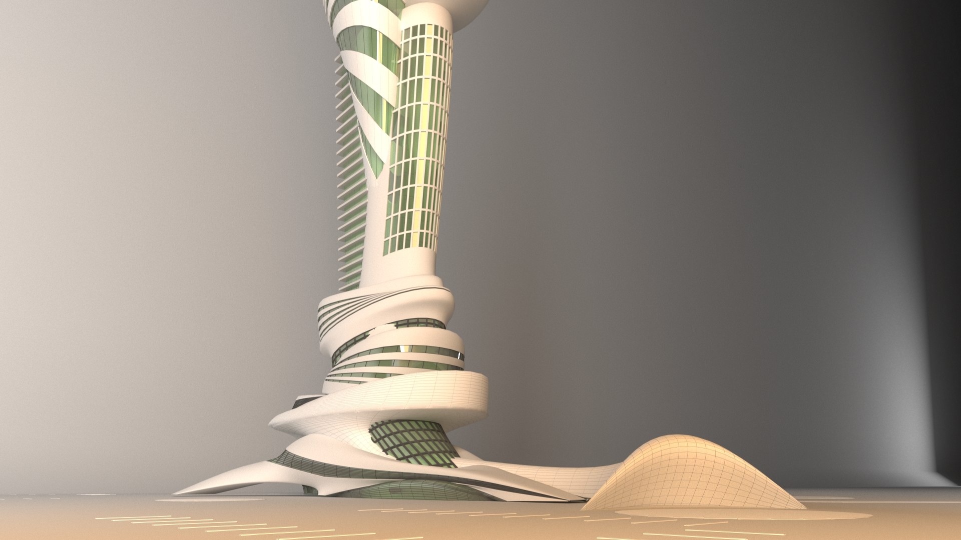 Organic Tower 3D Model - TurboSquid 2289255