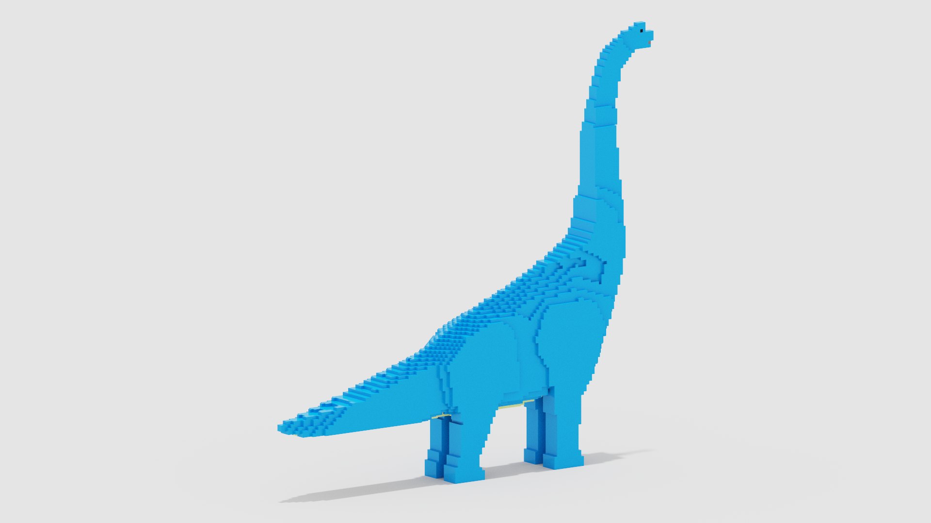 3D Voxel Brachiosaurus Model - TurboSquid 2188839
