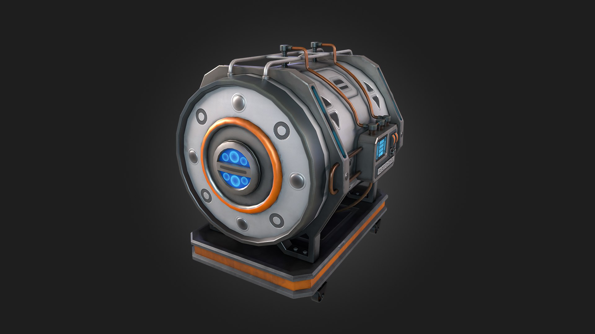 SCI-FI Fuel Tank 3D Model - TurboSquid 2212536