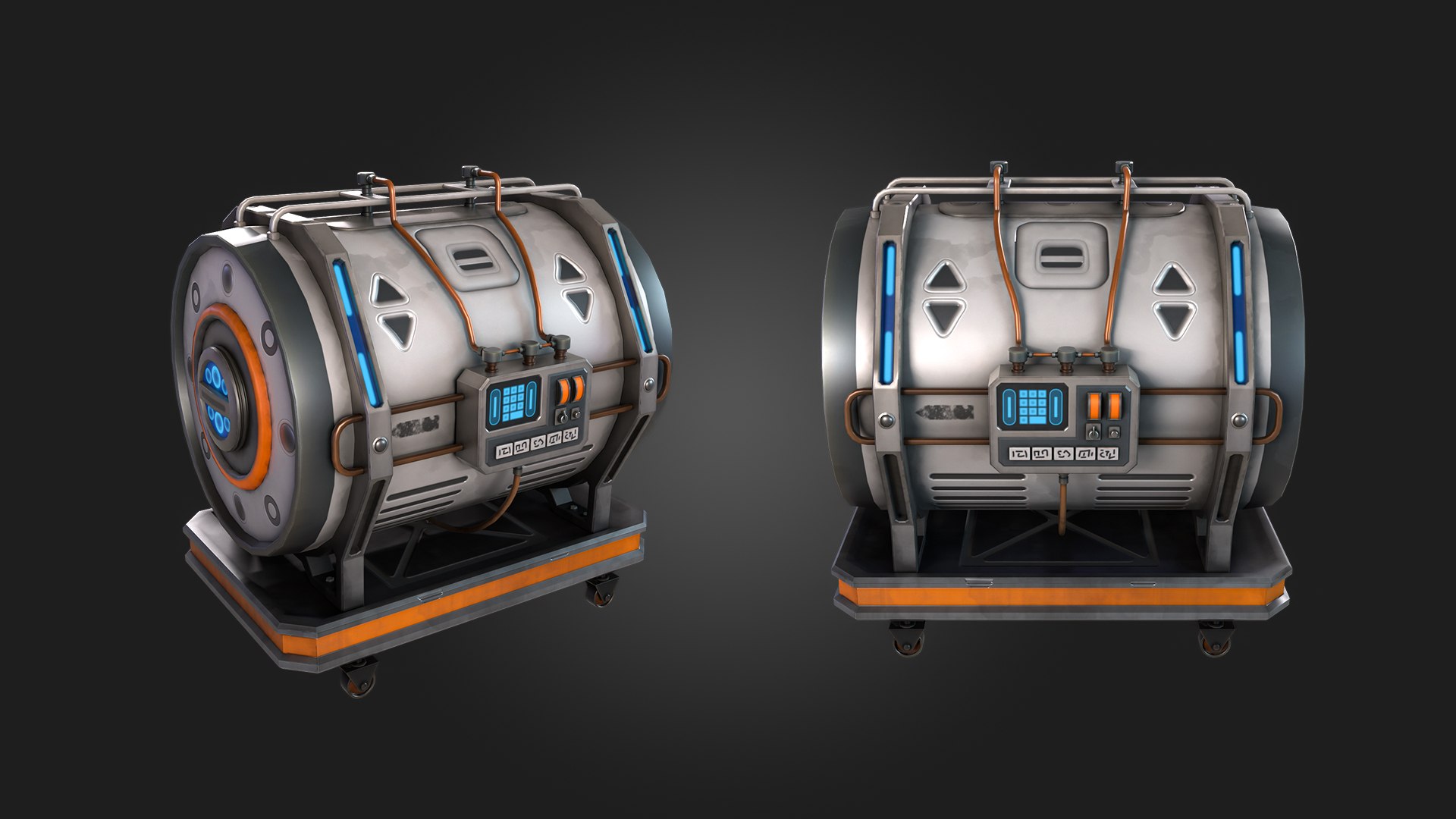 SCI-FI Fuel Tank 3D Model - TurboSquid 2212536