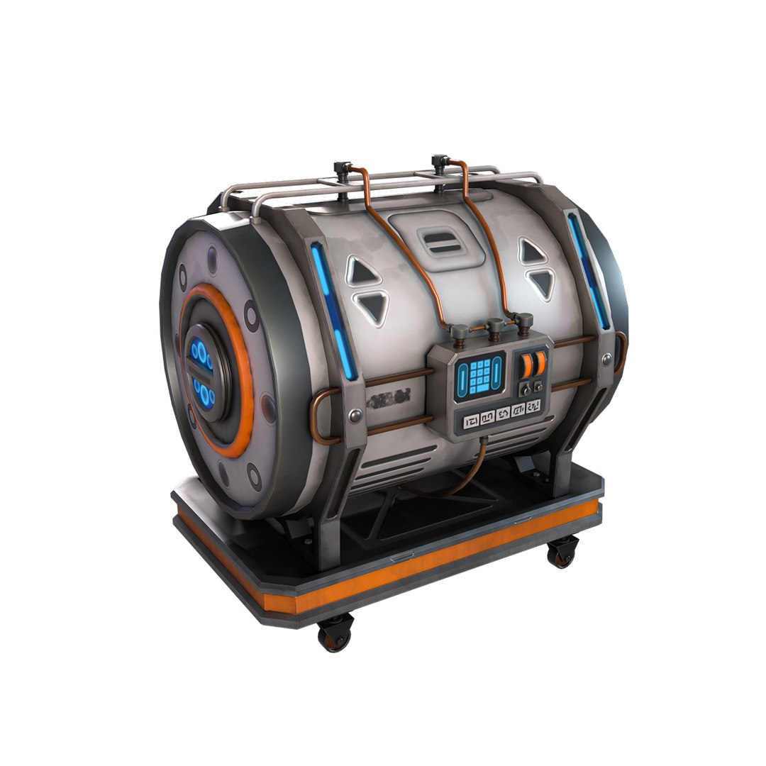 SCI-FI Fuel Tank 3D Model - TurboSquid 2212536