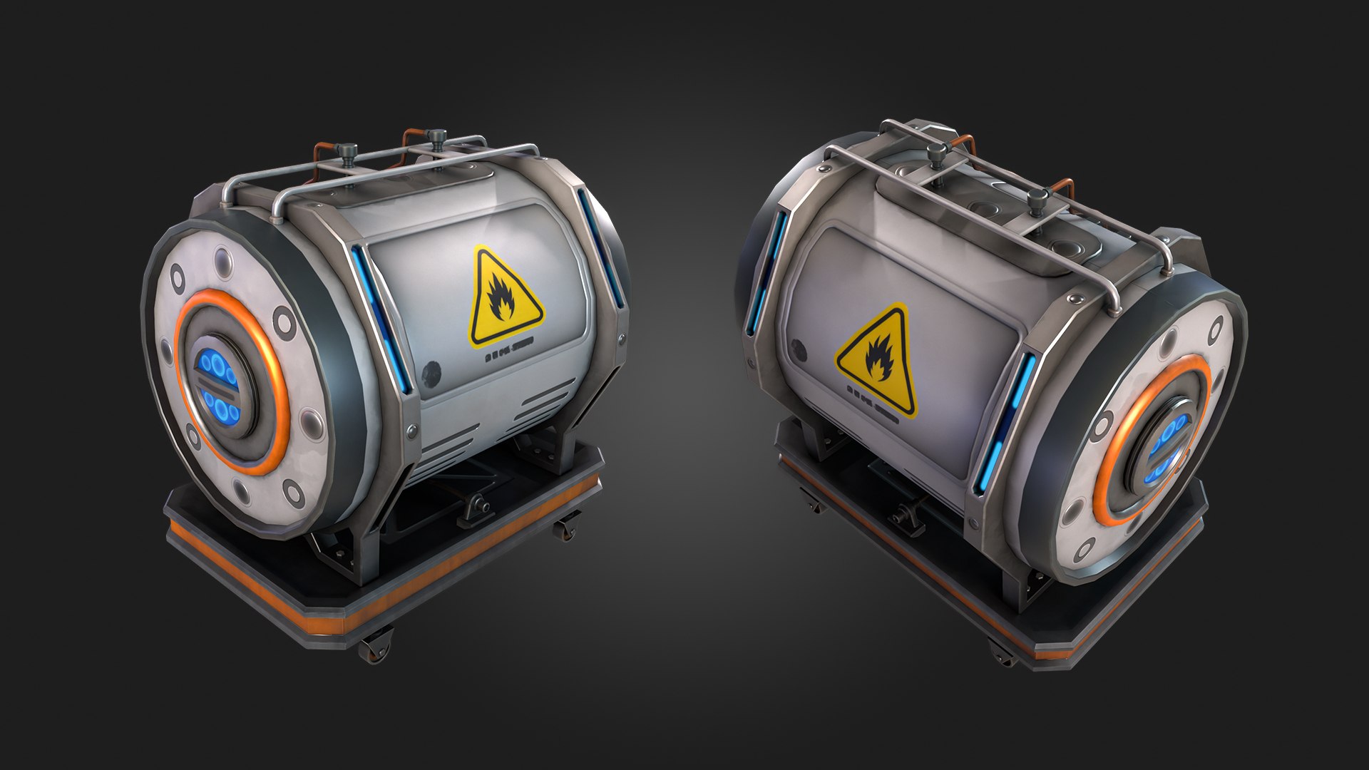 SCI-FI Fuel Tank 3D Model - TurboSquid 2212536
