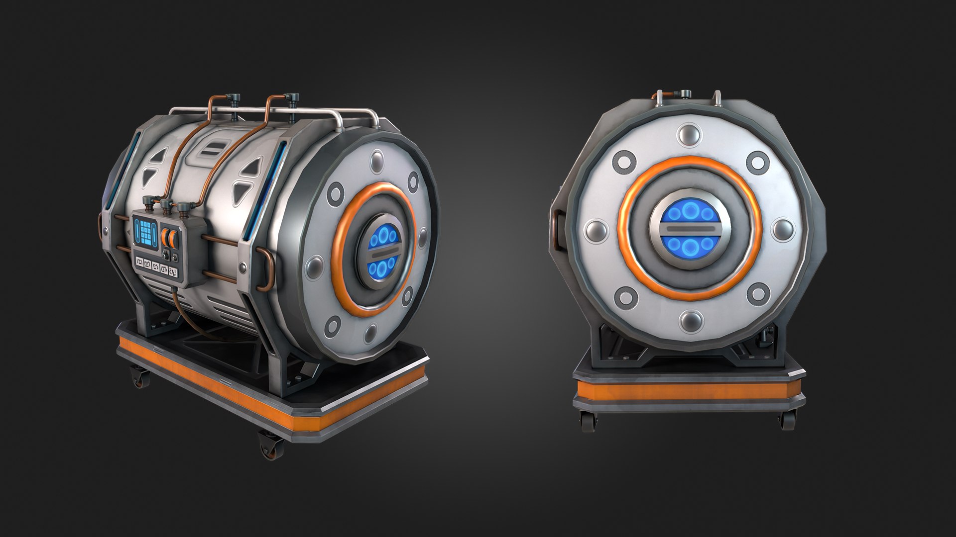 SCI-FI Fuel Tank 3D Model - TurboSquid 2212536
