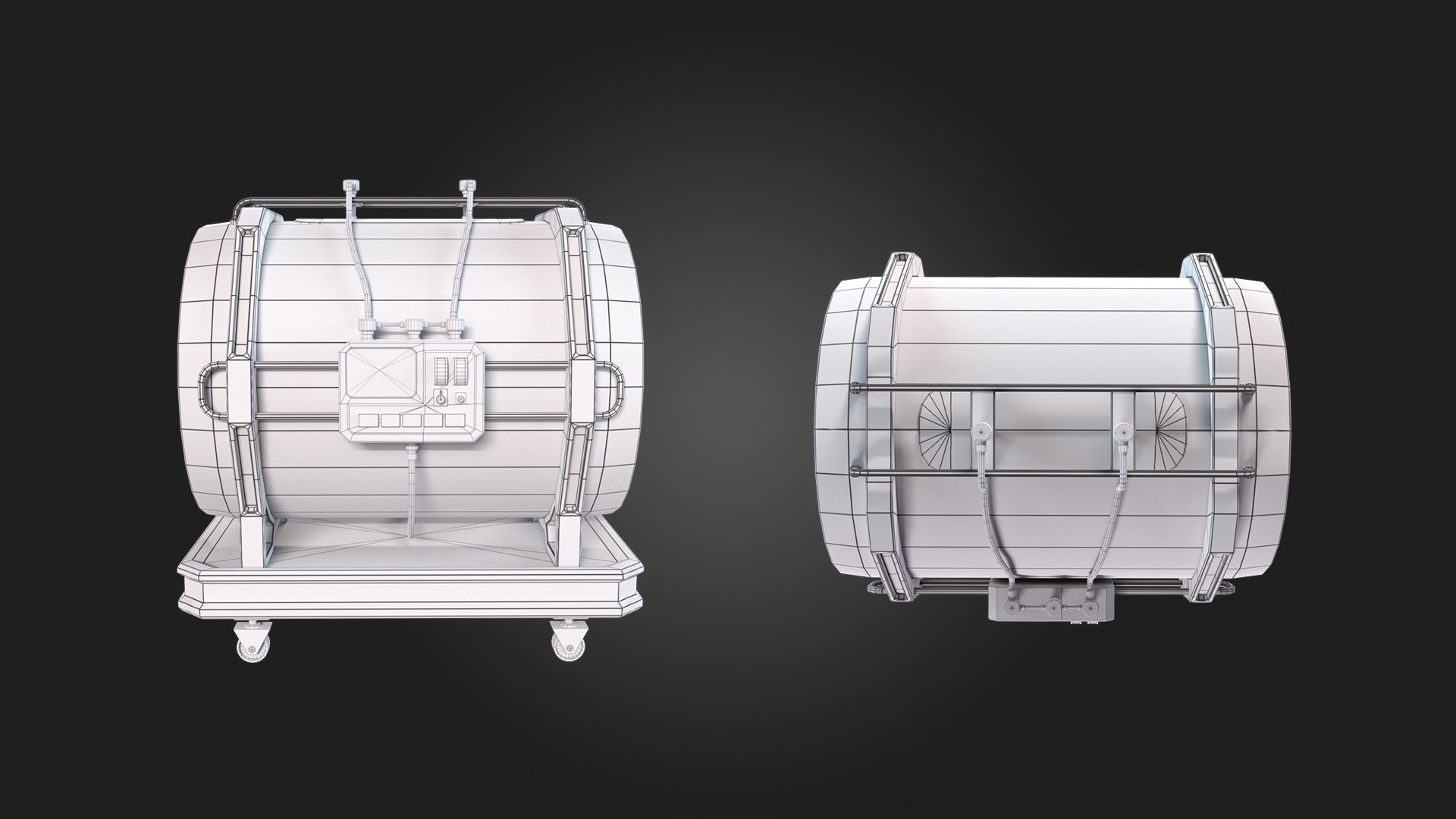 SCI-FI Fuel Tank 3D Model - TurboSquid 2212536