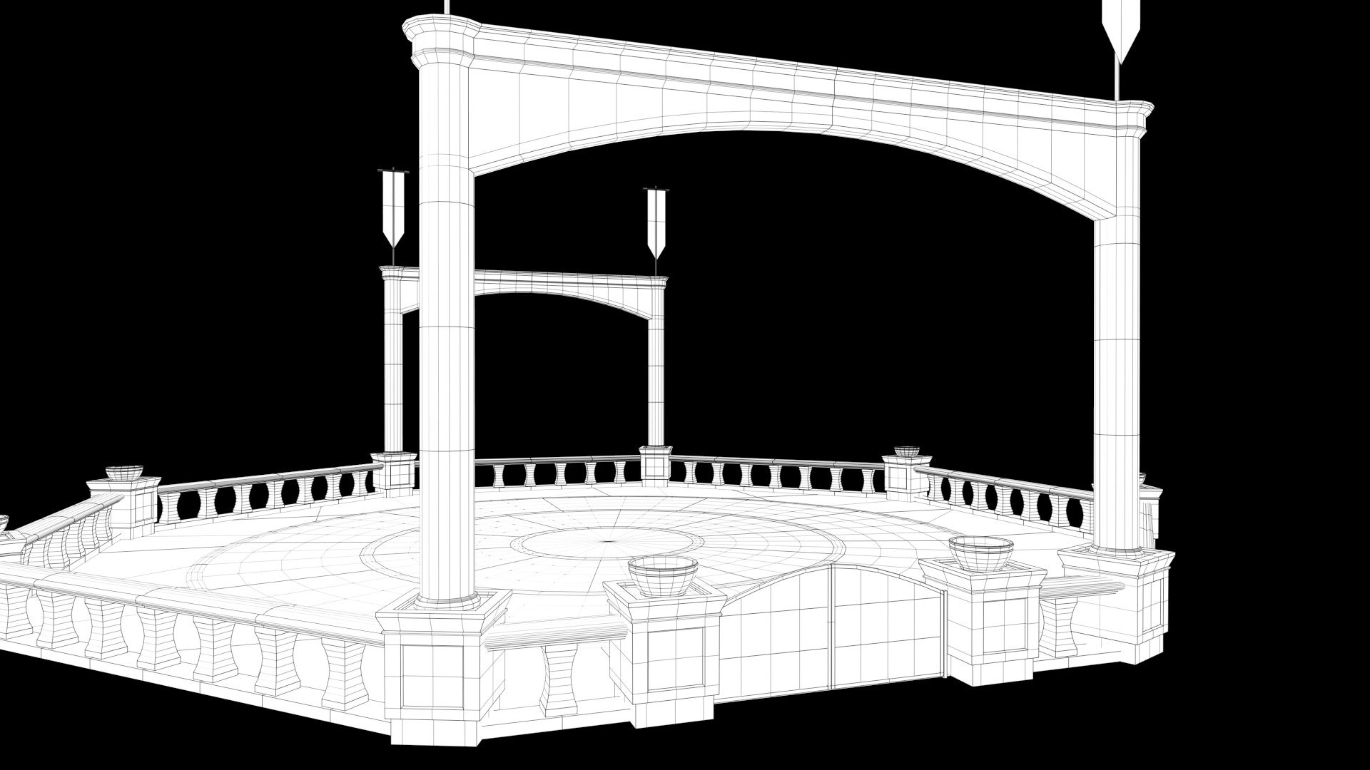 3D Lowpoly Ancient Arena - TurboSquid 1731766