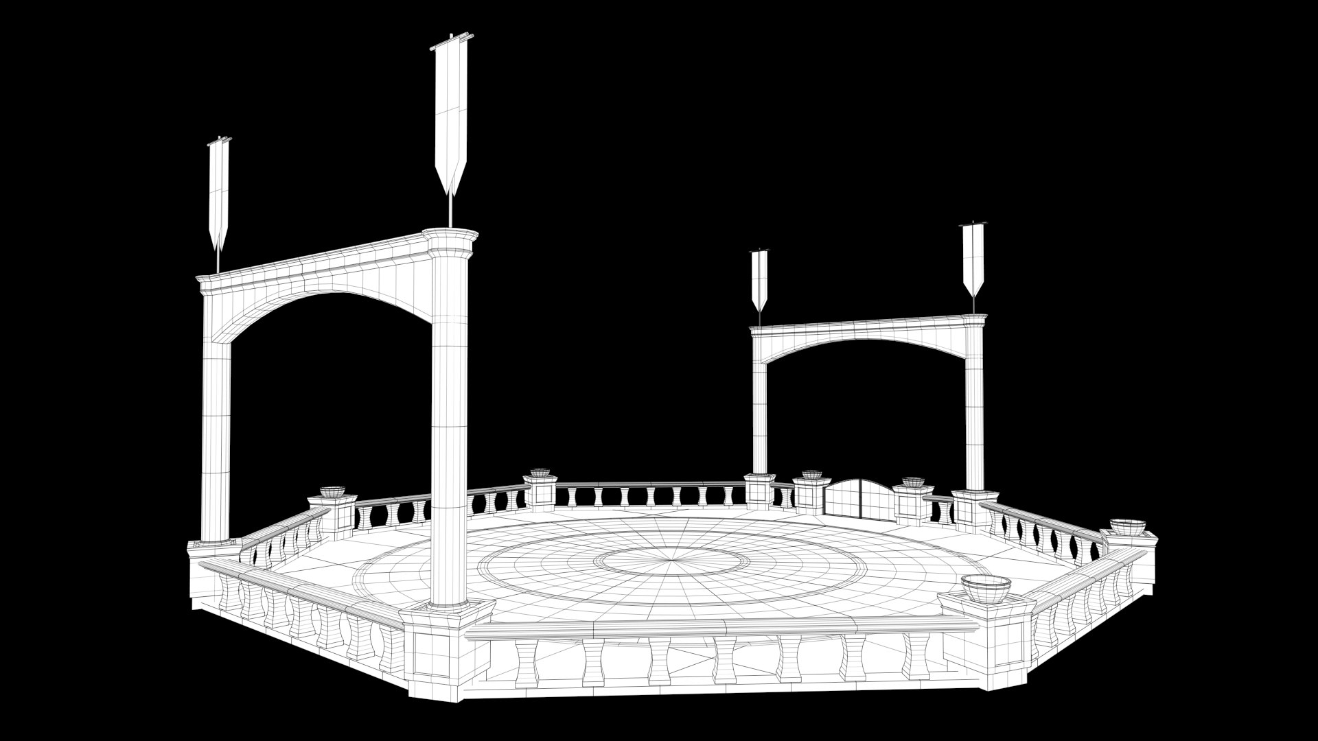 3D Lowpoly Ancient Arena - TurboSquid 1731766