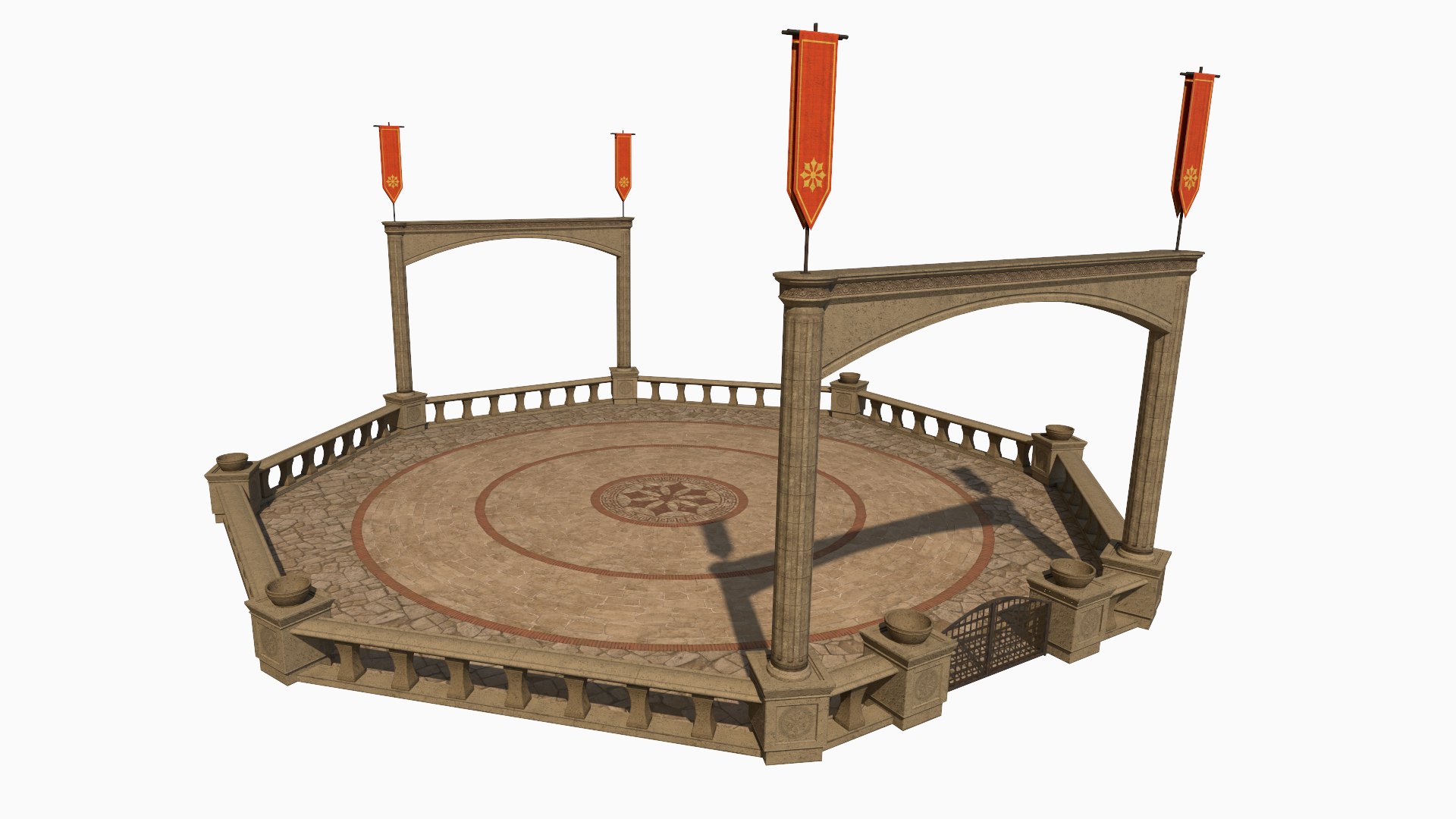 3D Lowpoly Ancient Arena - TurboSquid 1731766