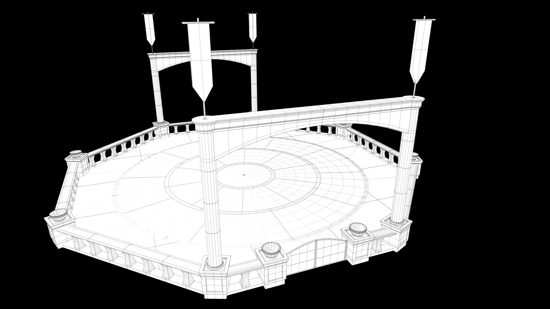 3D Lowpoly Ancient Arena - TurboSquid 1731766