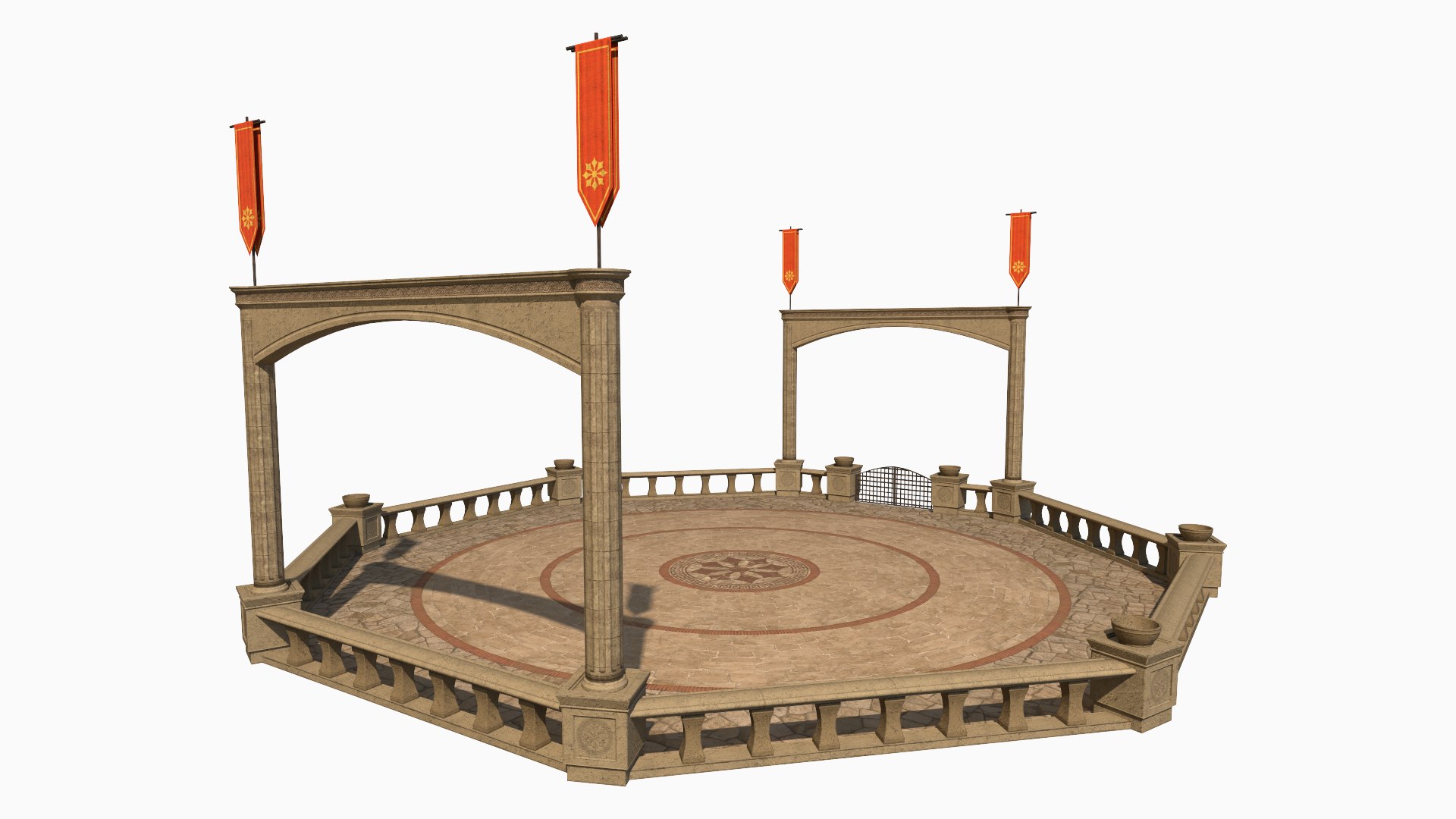 3D Lowpoly Ancient Arena - TurboSquid 1731766