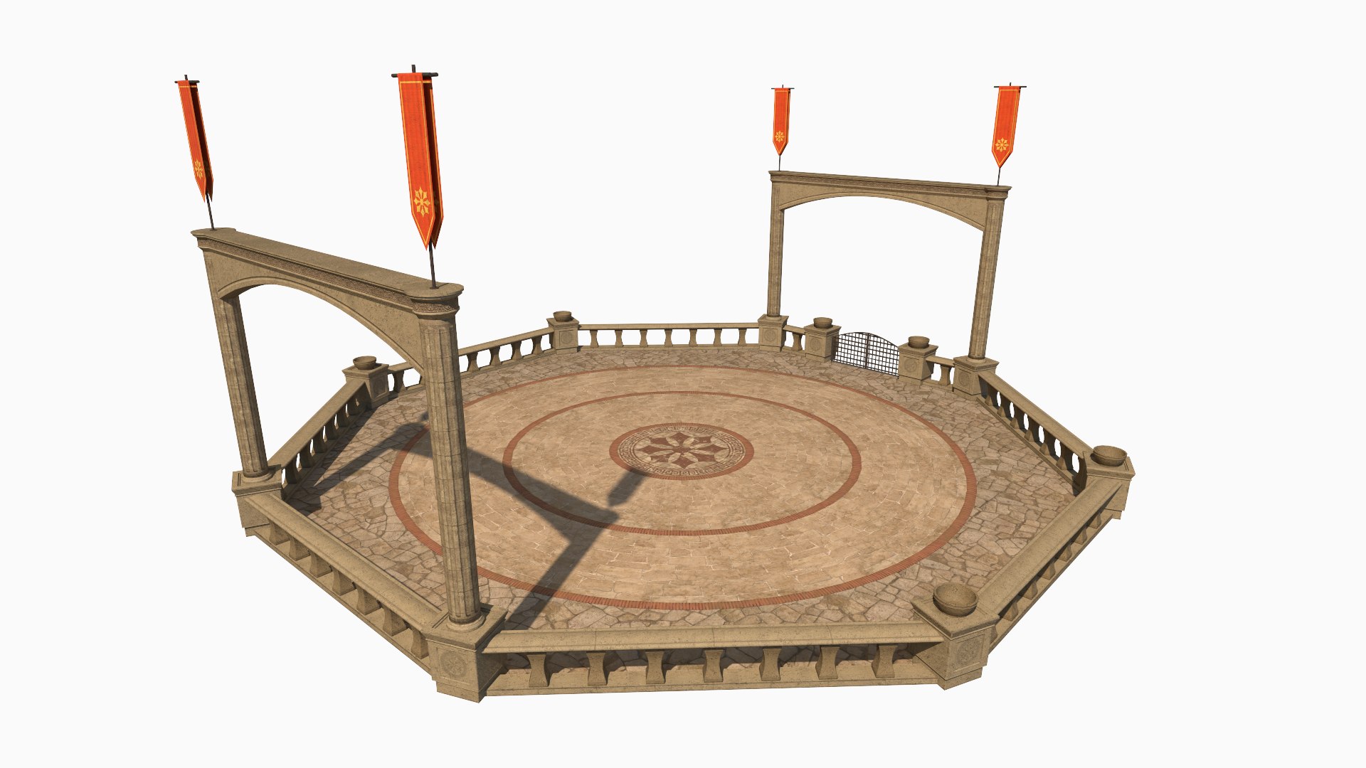 3D Lowpoly Ancient Arena - TurboSquid 1731766