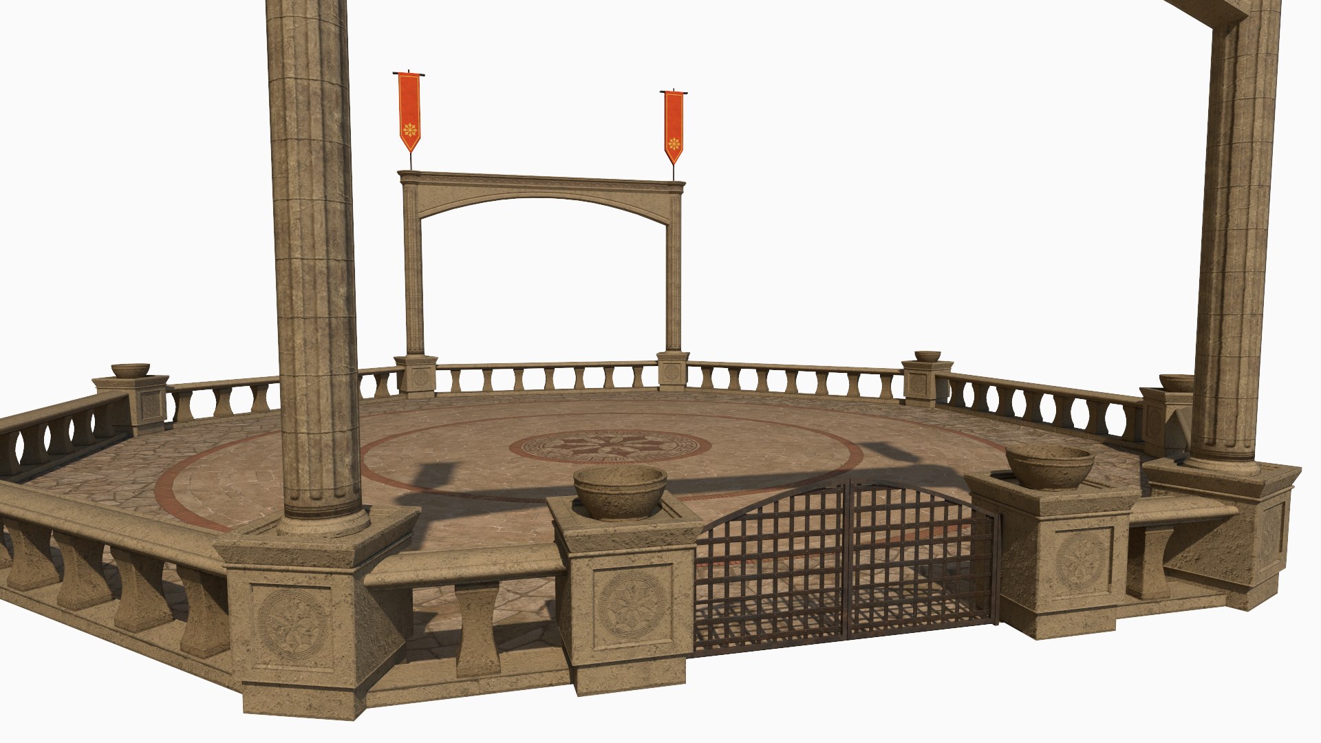 3D Lowpoly Ancient Arena - TurboSquid 1731766