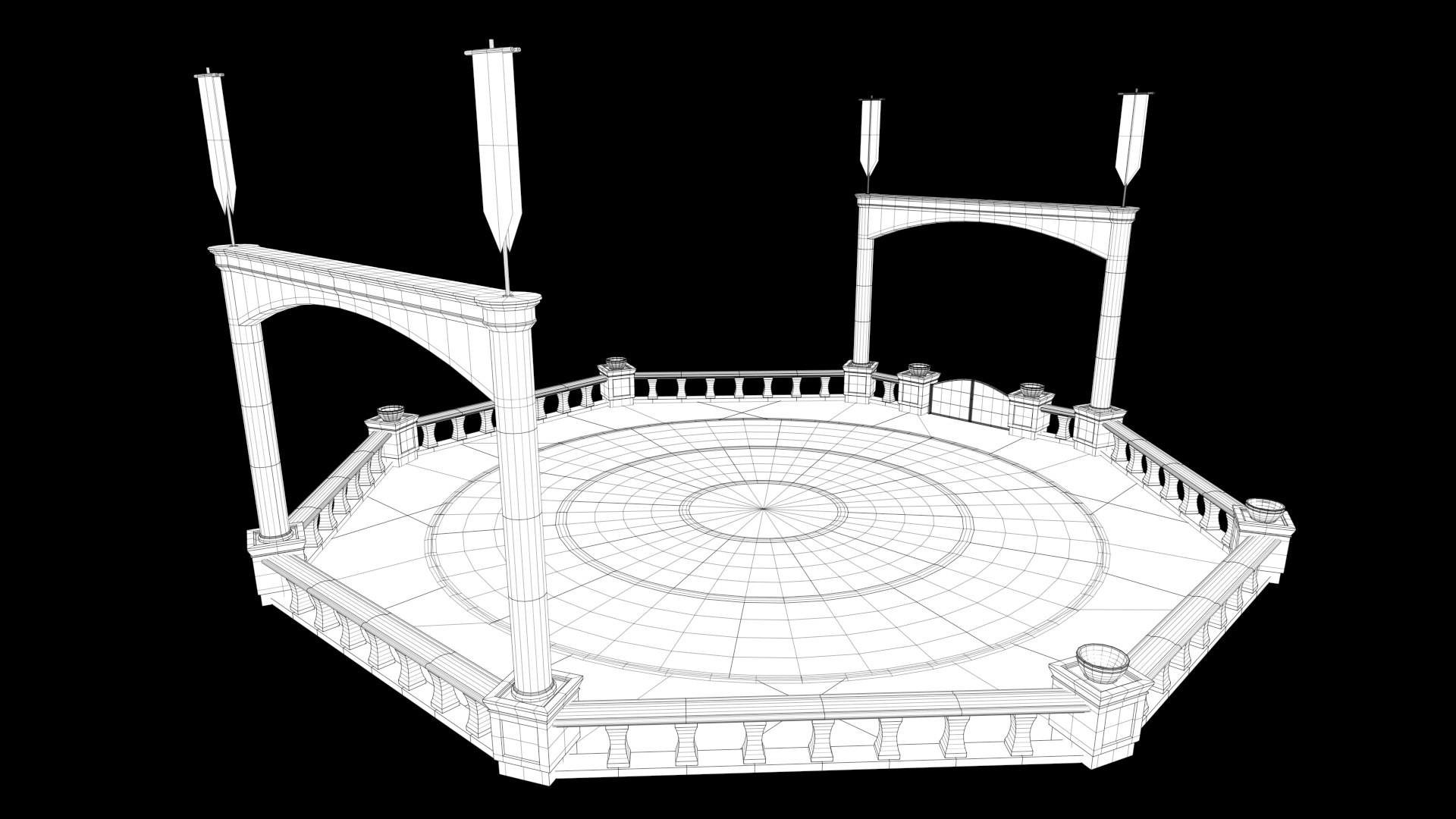 3D Lowpoly Ancient Arena - TurboSquid 1731766
