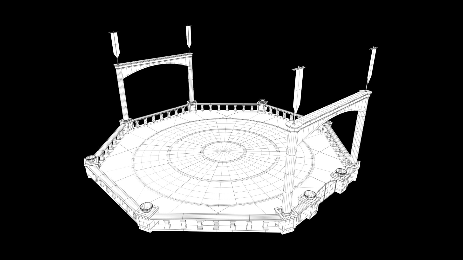 3D Lowpoly Ancient Arena - TurboSquid 1731766