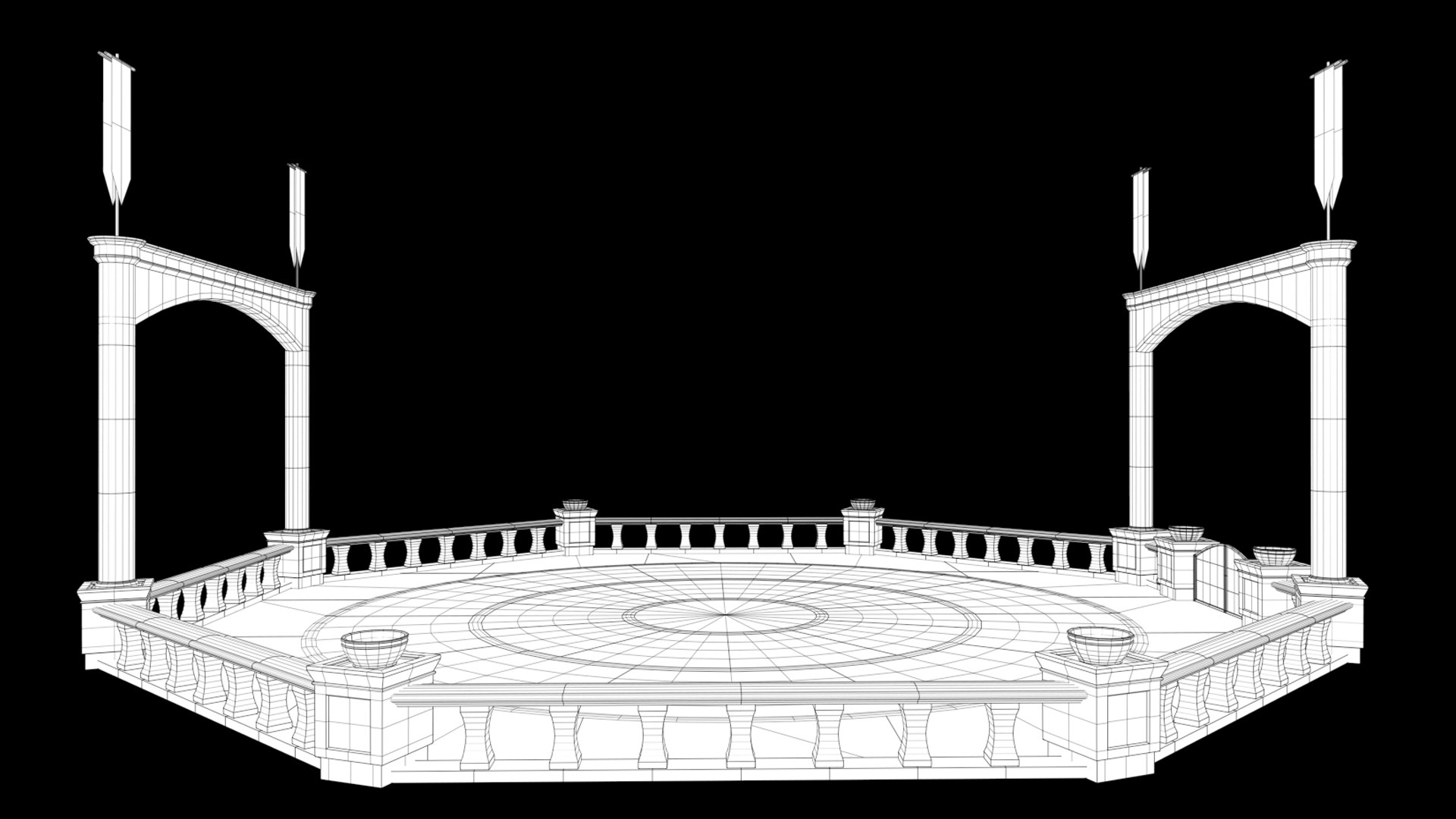3D Lowpoly Ancient Arena - TurboSquid 1731766