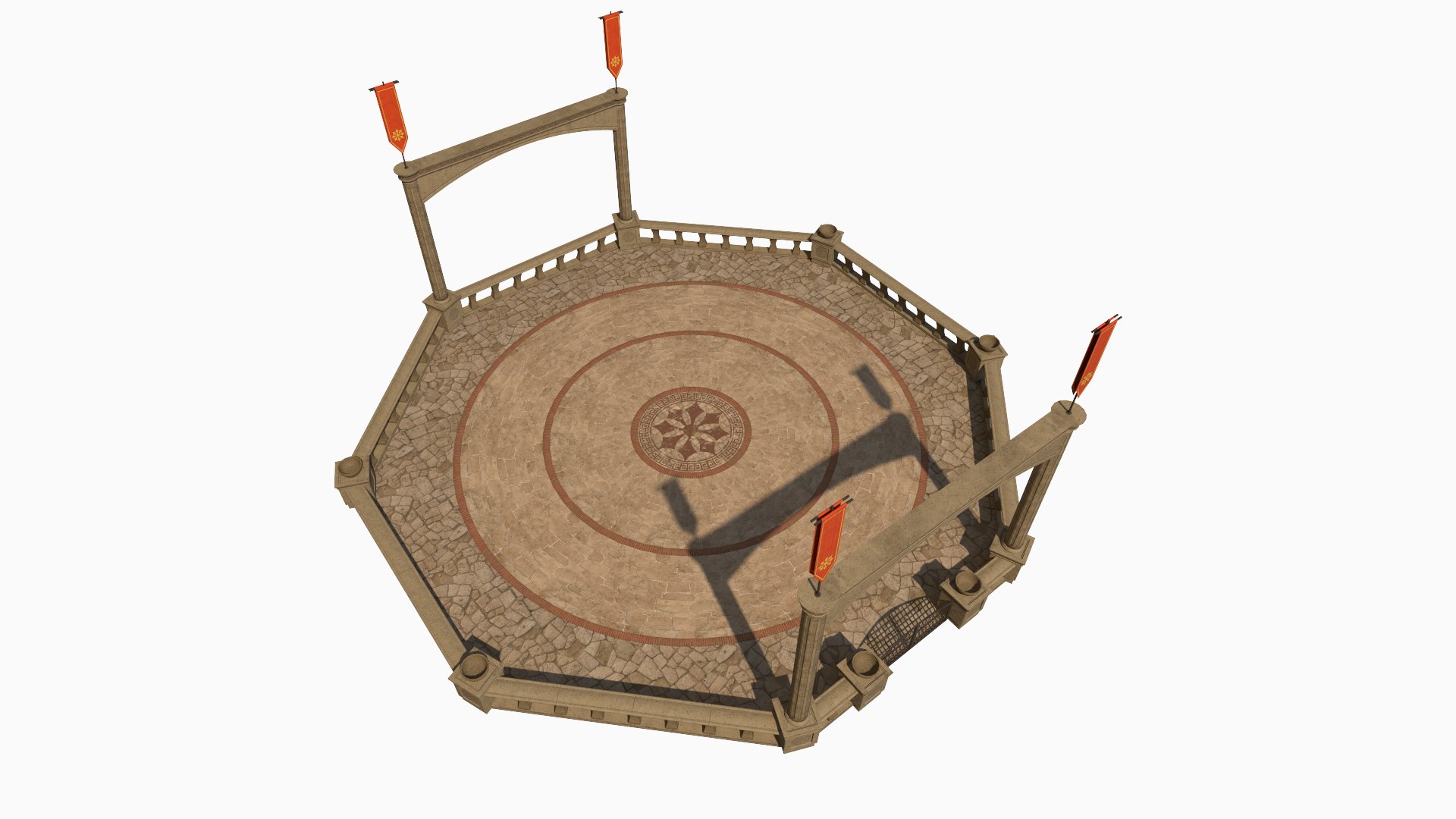 3D Lowpoly Ancient Arena - TurboSquid 1731766