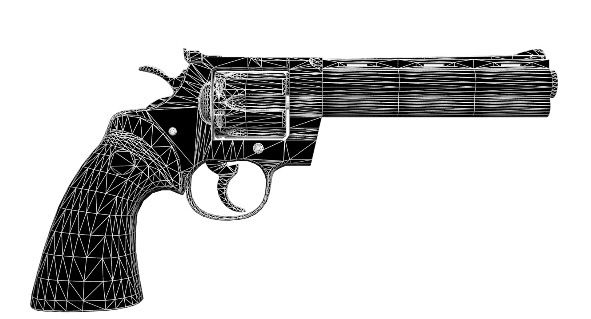 Revolver Colt Python Model - TurboSquid 1392452