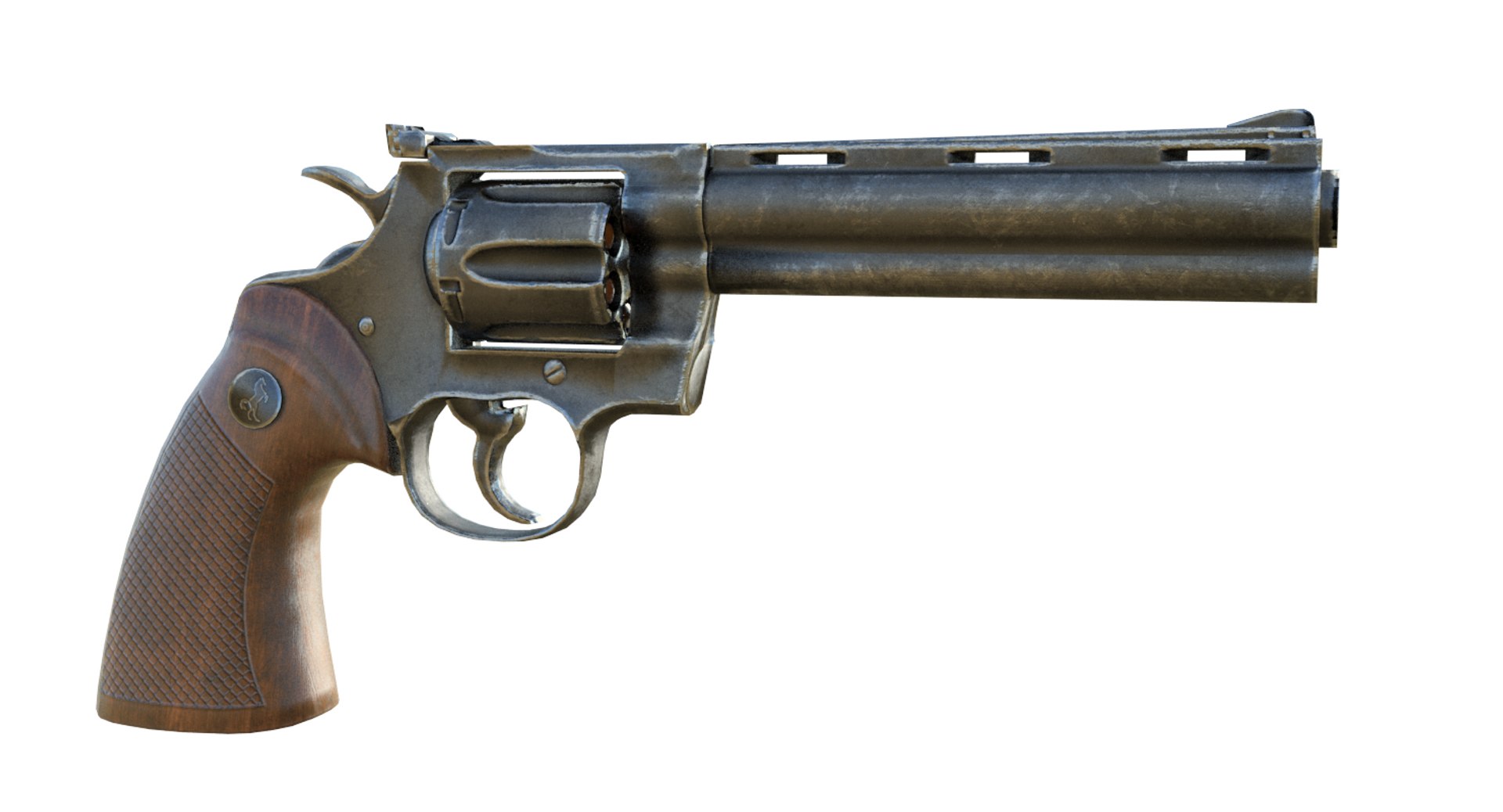 Revolver Colt Python Model - TurboSquid 1392452