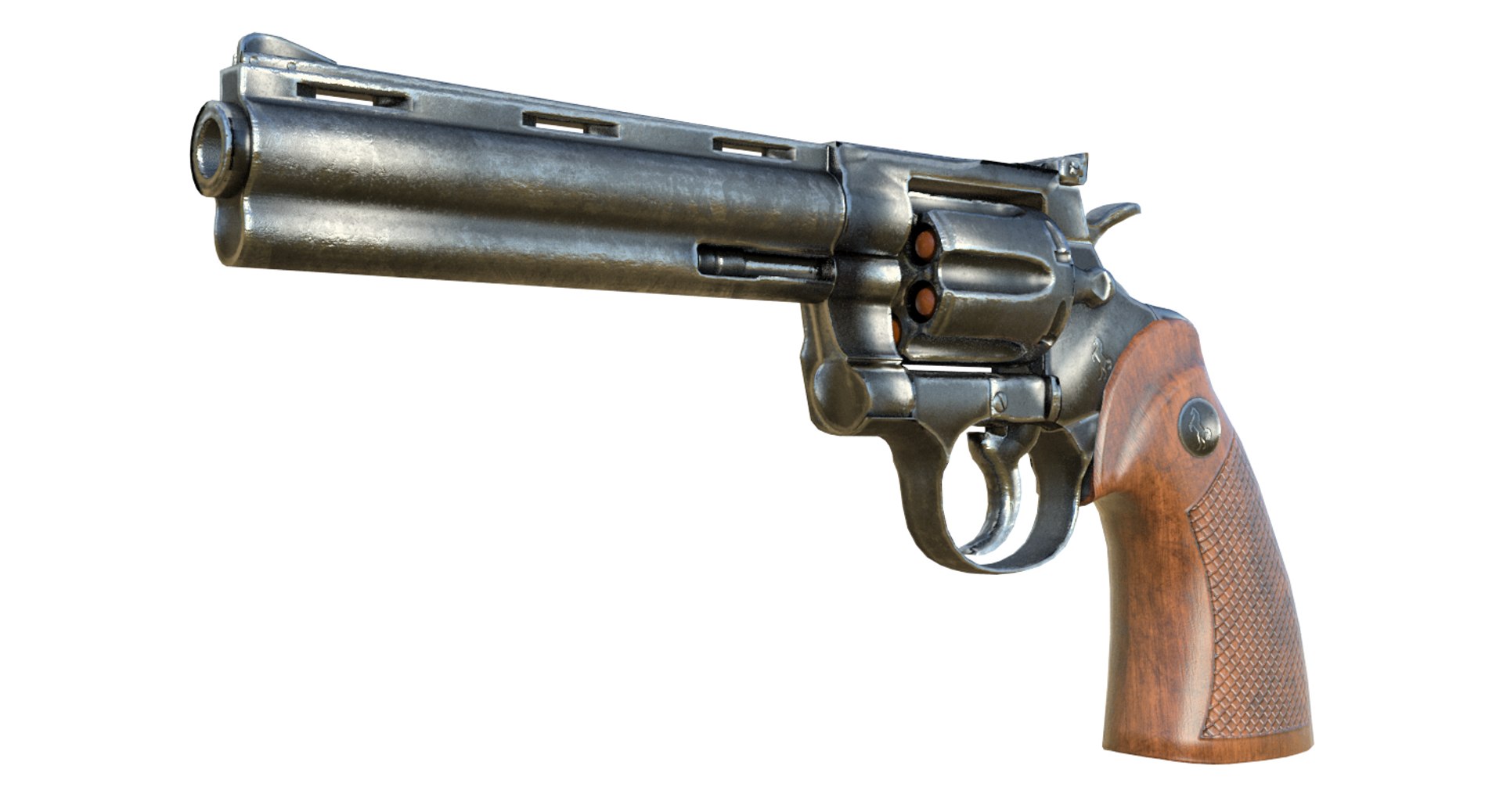Revolver Colt Python Model - TurboSquid 1392452