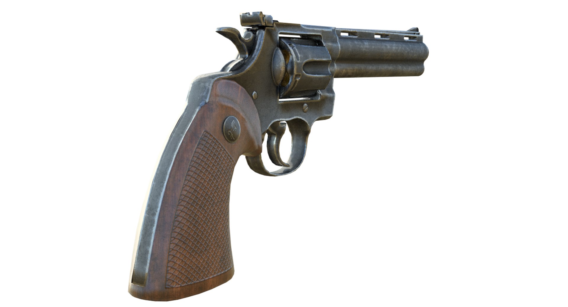 Revolver Colt Python Model - TurboSquid 1392452