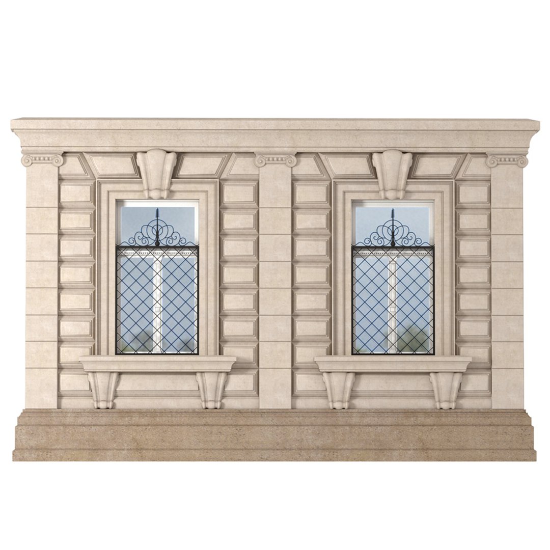 Classic Rusticated Facad 3D Model - TurboSquid 1763300