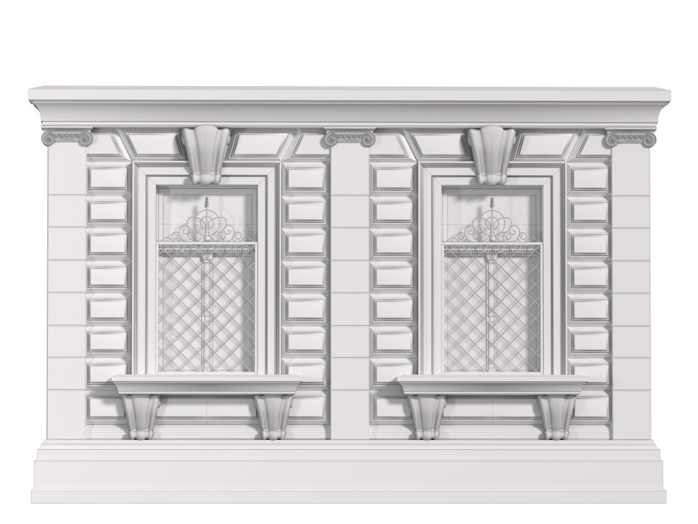 Classic Rusticated Facad 3D Model - TurboSquid 1763300