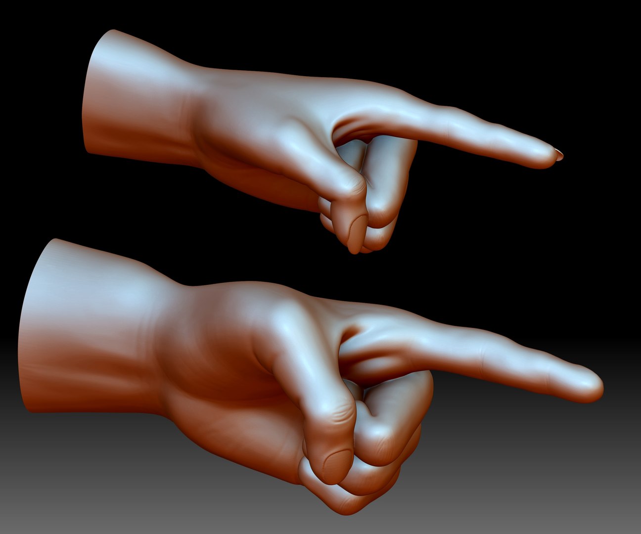 Point Gesture Stl File 3D Model - TurboSquid 1617281