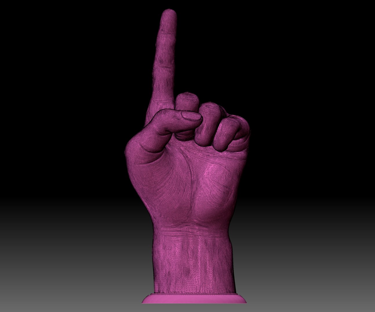 Point Gesture Stl File 3D Model - TurboSquid 1617281