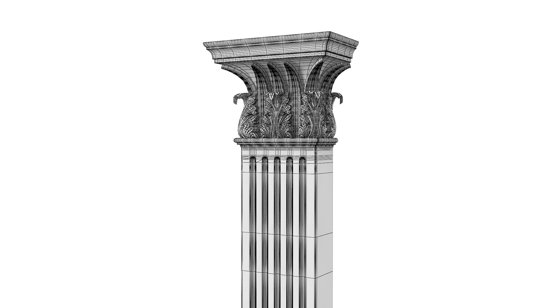 3D Model Temple Winds Pilaster - TurboSquid 1450152