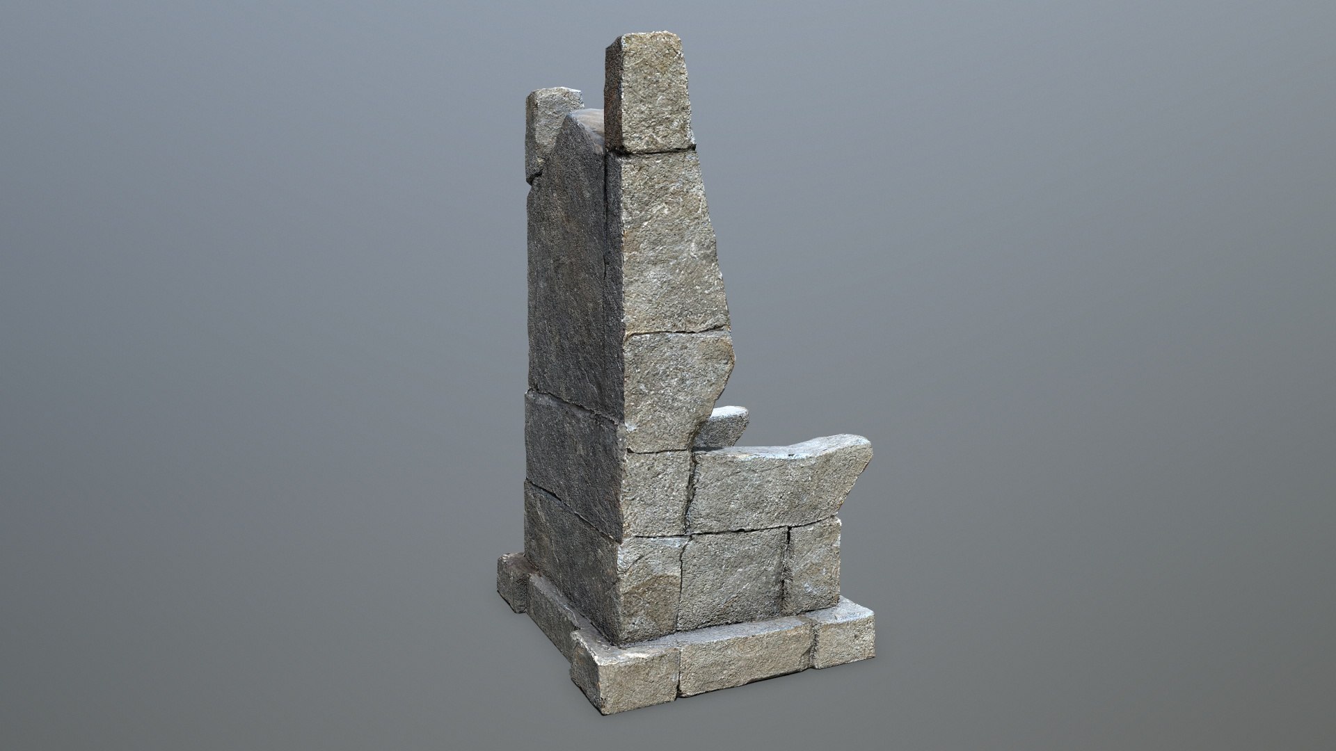 Stone Throne 1 3D - TurboSquid 2268850