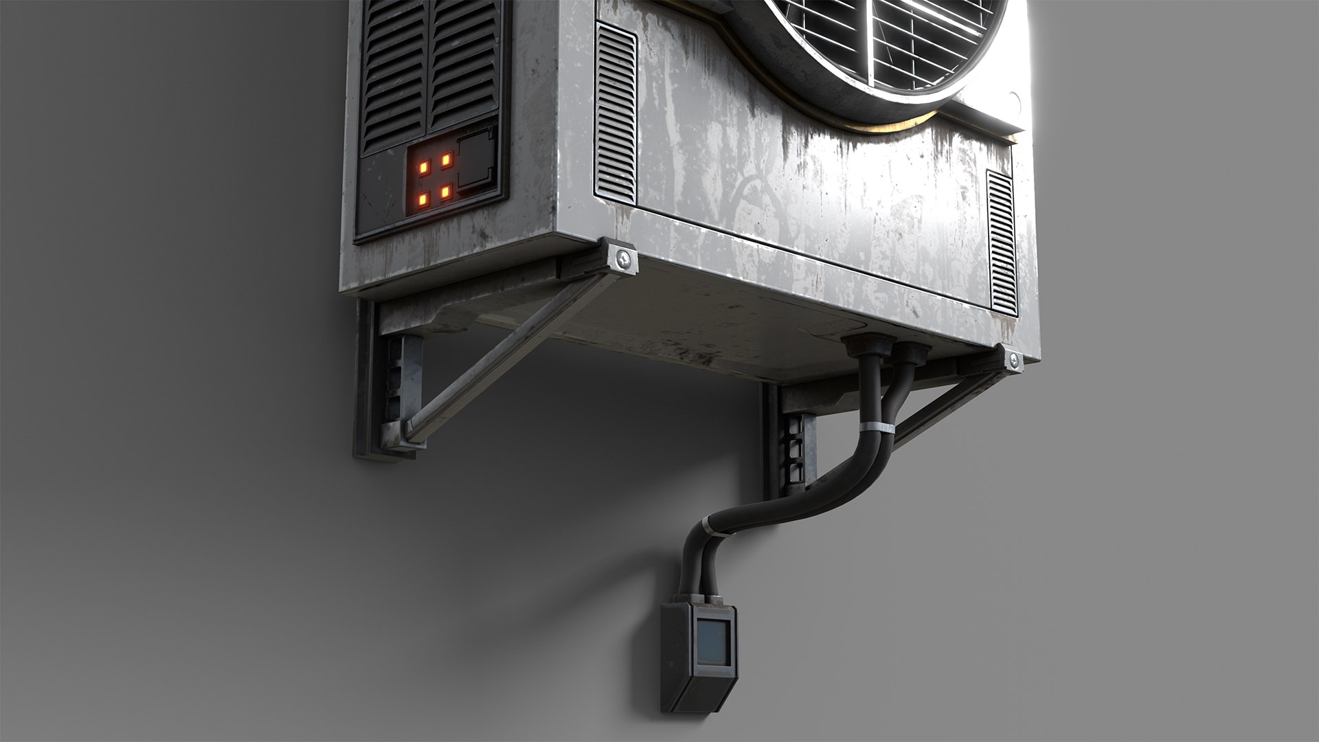 3D Cyberpunk Air Conditioner Model - TurboSquid 2303709