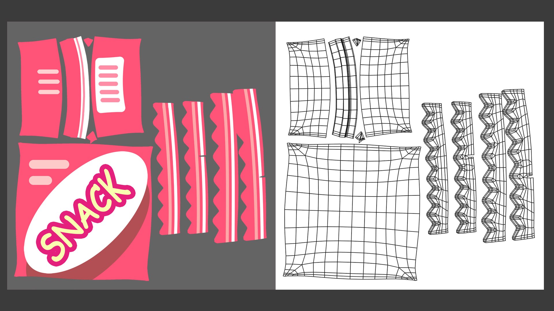 3D Cartoon Snack - TurboSquid 1941206