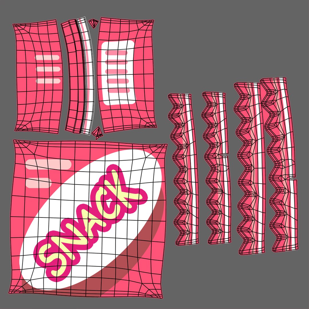 3D Cartoon Snack - TurboSquid 1941206