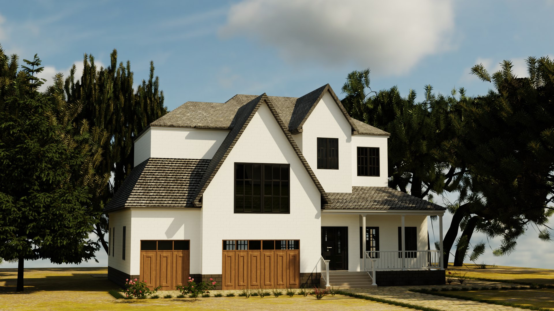 European House 03 3D Model - TurboSquid 2162757