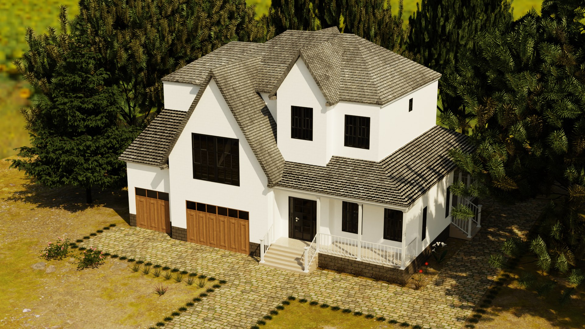 European House 03 3D Model - TurboSquid 2162757